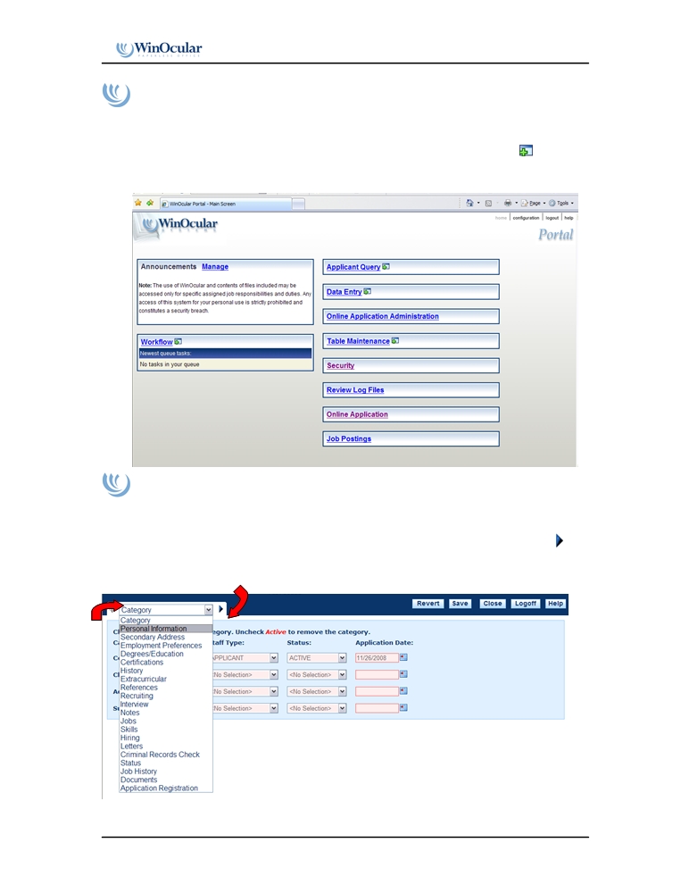 WADE - WinOcular Applicant Data Entry